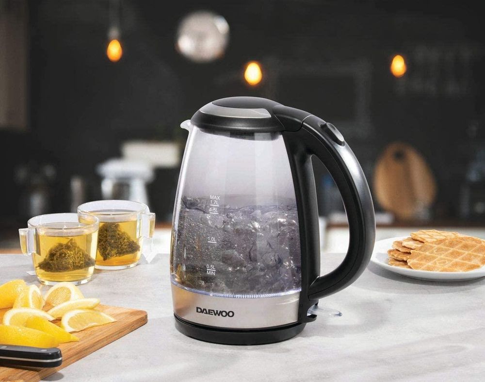 Callisto Glass 1.7L Capacity Kettle, 360° Rotational Base and Automati ...